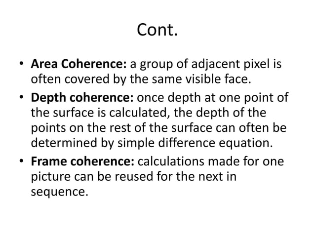 Visible surface determination | PPTX | 3-D Graphics | Computer Software ...