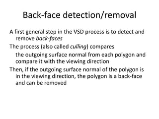 Visible surface determination | PPTX