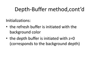 Visible surface determination | PPTX