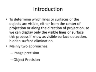Visible surface determination | PPTX