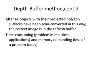Visible surface determination | PPTX
