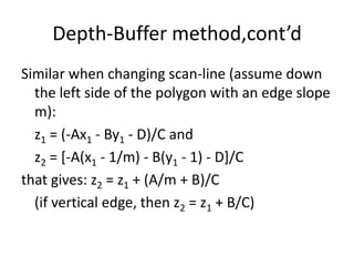 Visible surface determination | PPTX