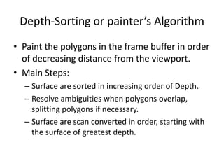 Visible surface determination | PPTX