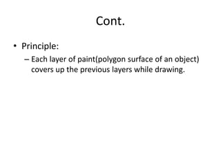 Visible surface determination | PPTX
