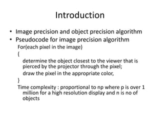 Visible surface determination | PPTX
