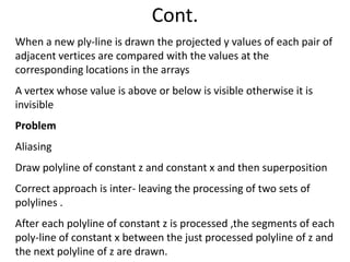 Visible surface determination | PPTX