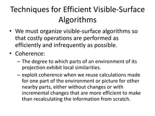 Visible surface determination | PPTX