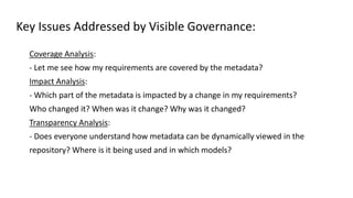 Visible Governance: How to set up data governance using Visible Analyst ...