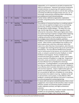 Visible learning | PDF