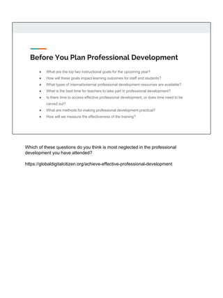 Visible Learning & Teacher Professional Development | PDF