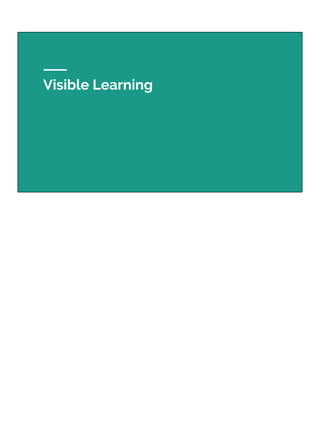 Visible Learning & Teacher Professional Development | PDF