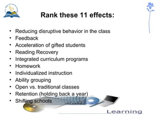 Visible Learning | PPT