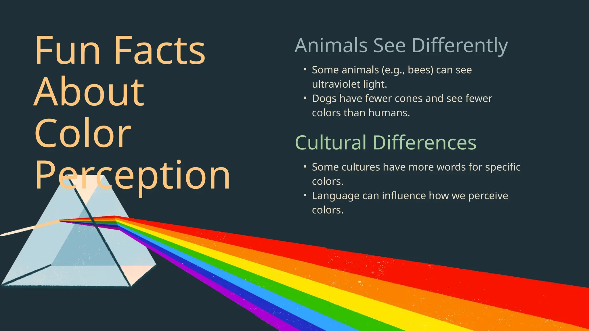 VISIBLE LIGHT / LIGHT SPECTRUM / RAINBOW | PPTX