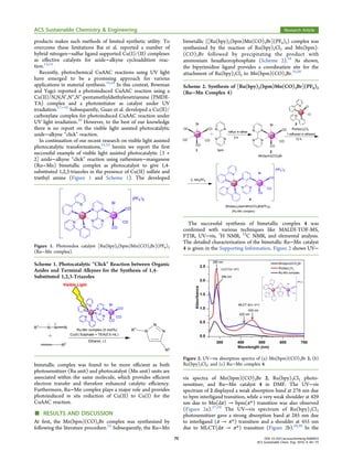 Visible Light Assisted Photocatalytic [3 + 2] Azide−Alkyne “Click” Reaction for the Synthesis of ...