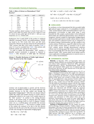 Visible Light Assisted Photocatalytic [3 + 2] Azide−Alkyne “Click ...