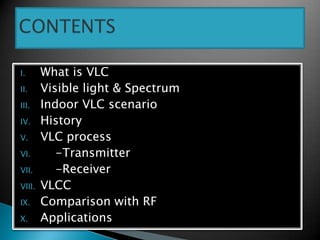 VISIBLE LIGHT COMMUNICATION | PPTX