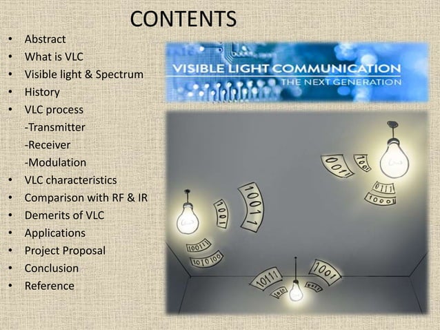 Visible light communication | PPTX
