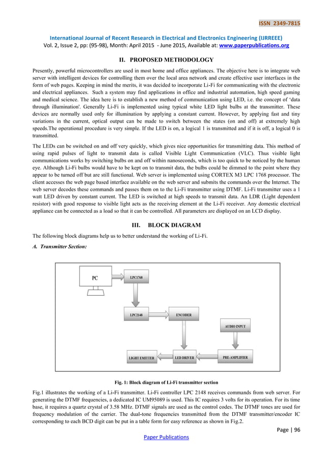 Visible Light Communication and Device Switching Using Embedded Web Server | PDF