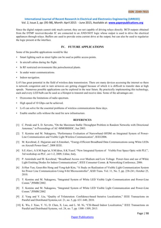 Visible Light Communication and Device Switching Using Embedded Web Server | PDF