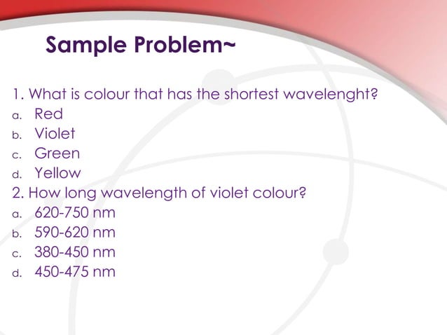 Visible light wave | PPTX