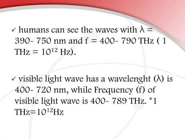 Visible light wave | PPTX
