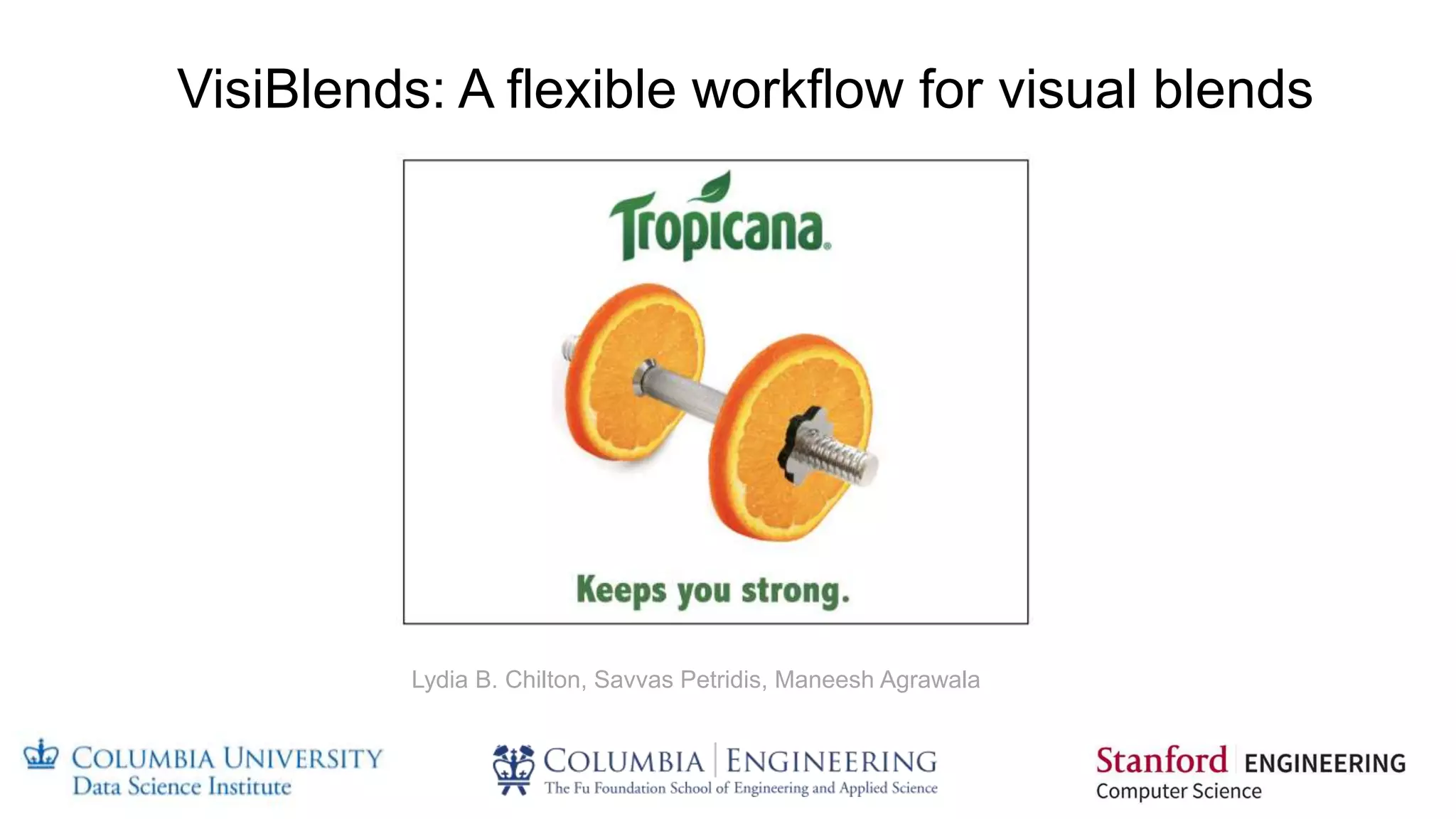 VisiBlends: A Flexible Workflow for Visual Blends | PPTX