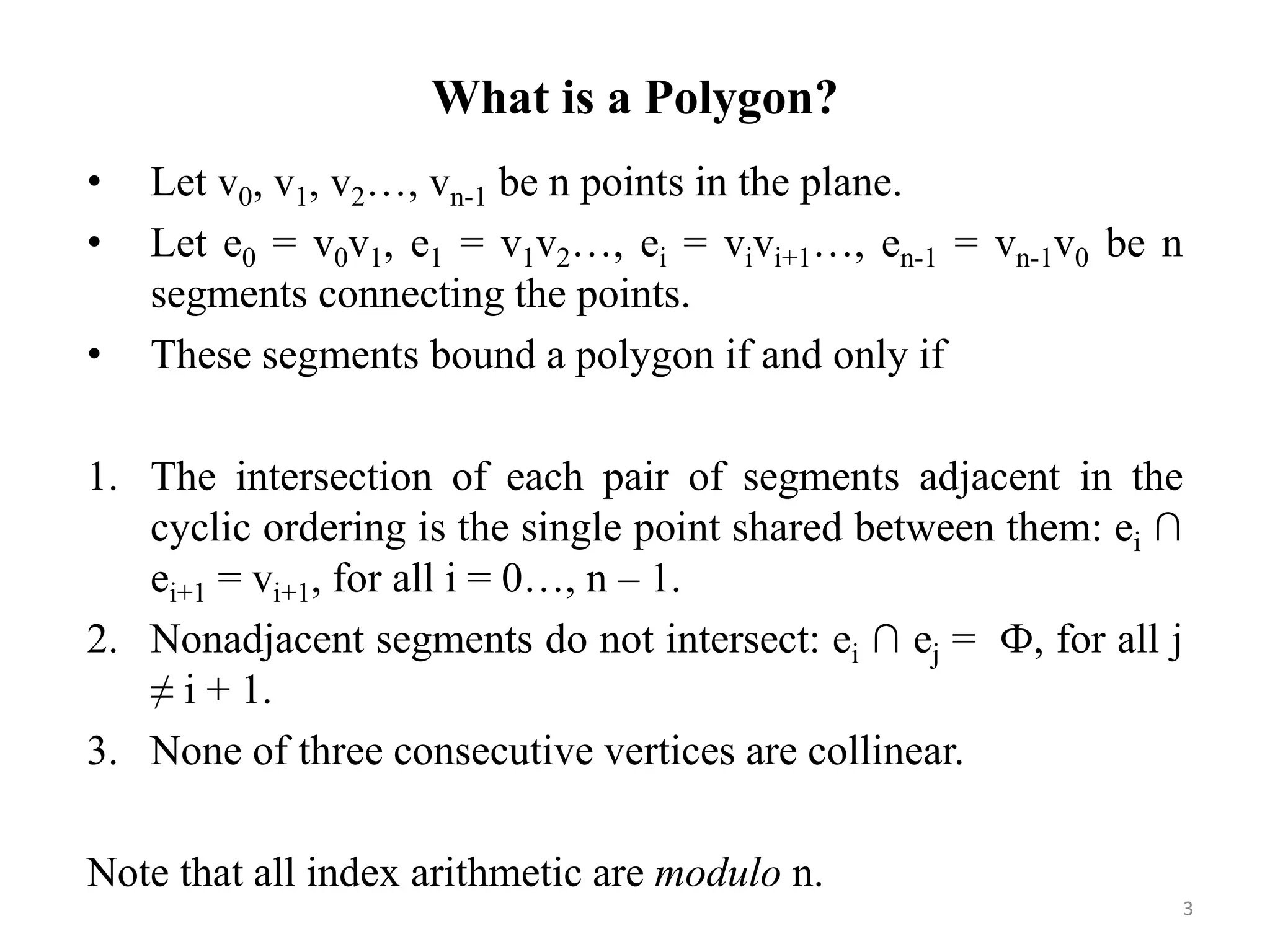 An Algorithm to Find the Visible Region of a Polygon | PPT
