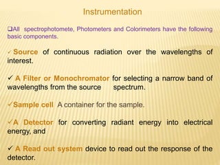 Visible Spectrophotometry and Colorimetry.pptx