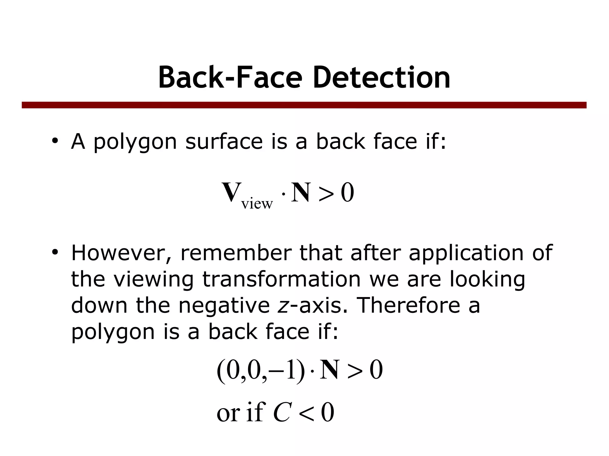 Visible Surface Detection In Computer Graphic Ppt 0317