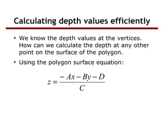 Visible surface detection in computer graphic | PPT