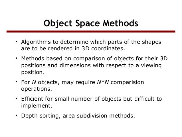 Visible Surface Detection In Computer Graphic 