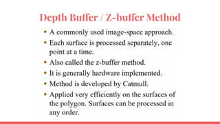 Visible surface detection | PPT