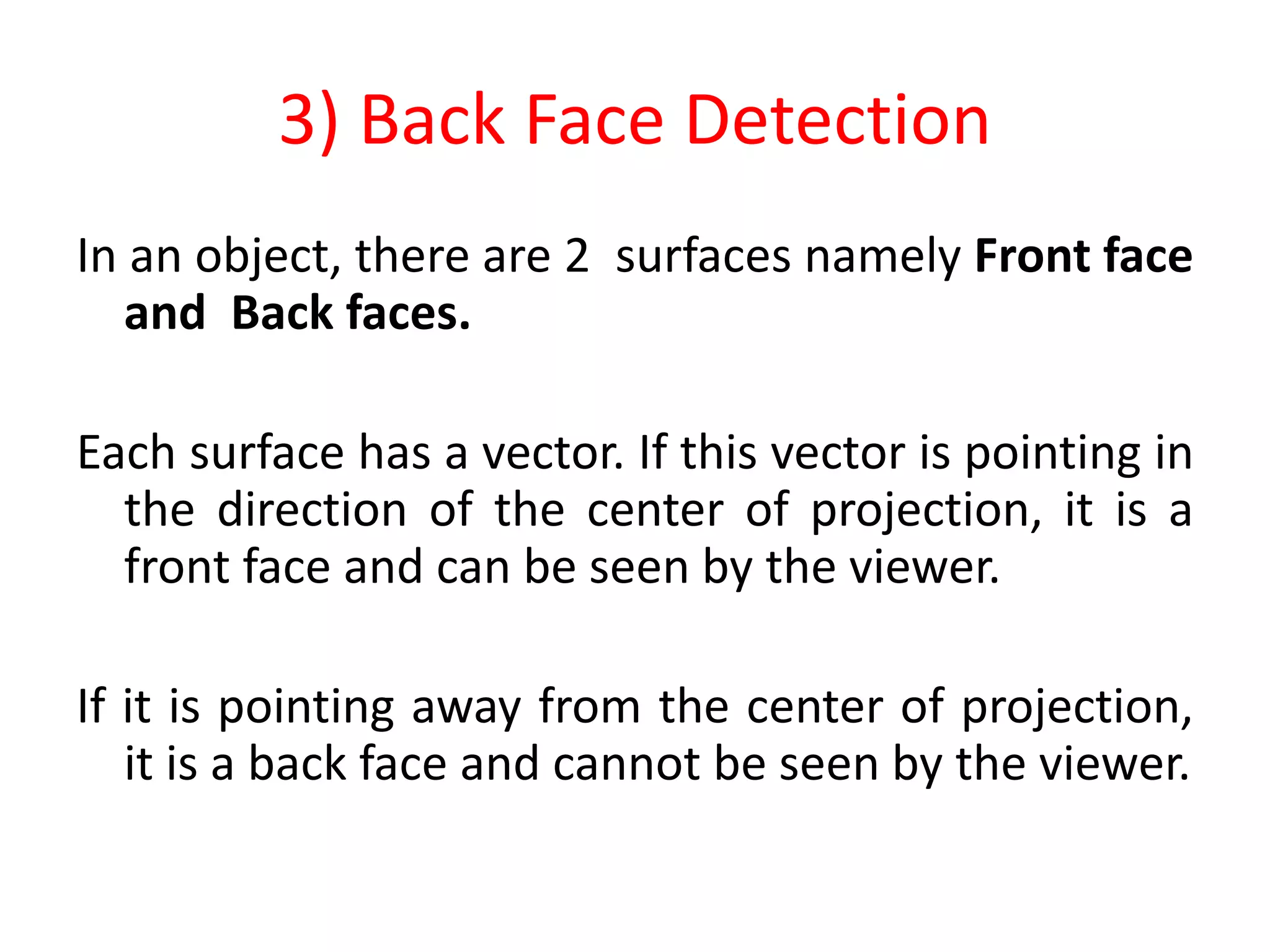Visible Surface Detection Methods Ppt