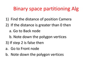 Visible surface detection methods | PPTX