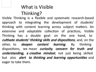 Visible Thinking strategies for students .pptx