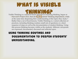 Visible thinking 1 | PPT