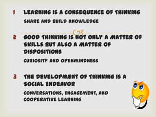 Visible thinking 1 | PPTX