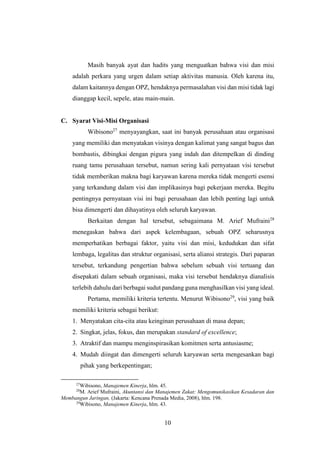 Visi dan Misi OPZ - Anto Apriyanto | PDF