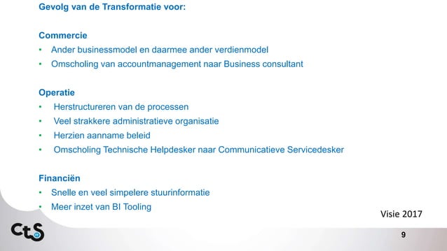 Visie Cloud 2014 - 2020 | PPTX
