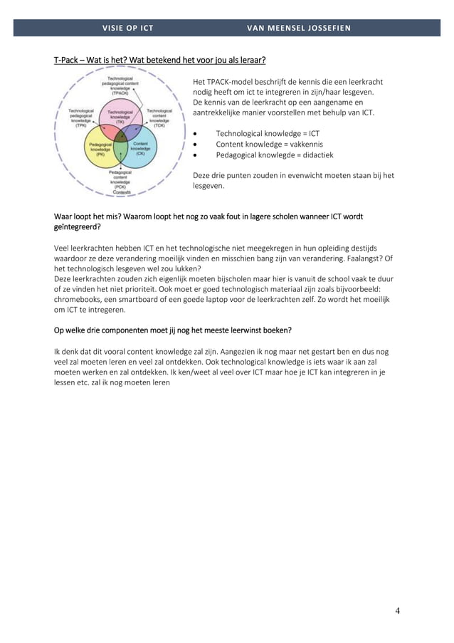 Visie op ICT: 26Sep.docx | Online Education | Education