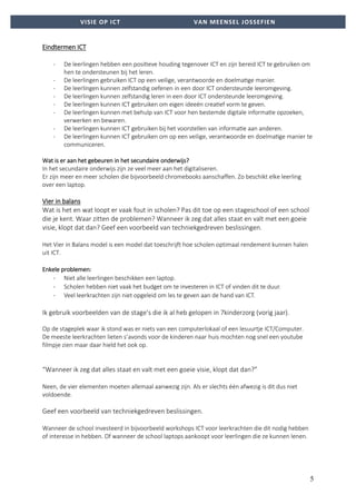 Visie op ICT: 26Sep.docx | Online Education | Education