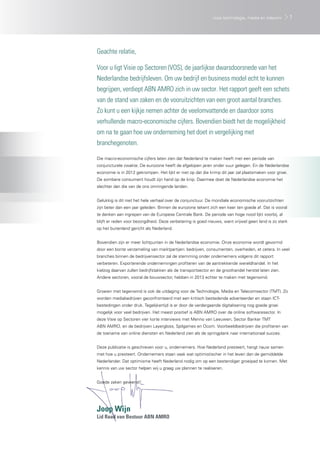 Visie op sectoren 2013 technologie media en telecom | PDF