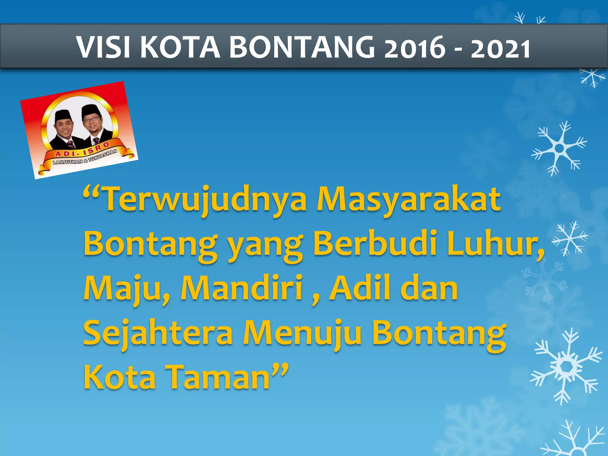 Visi-Misi Kota Bontang 2016-2021 | PPT