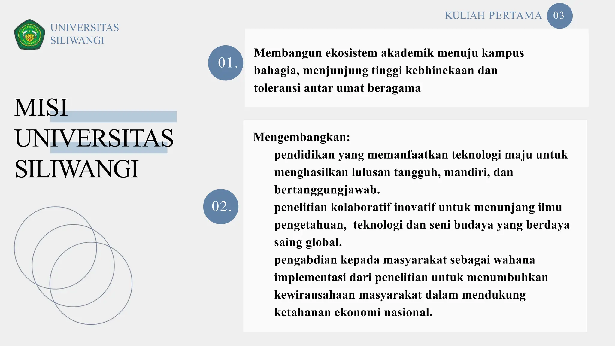 VISI MISI Universitas, Faklutas dan Program Studi.pptx