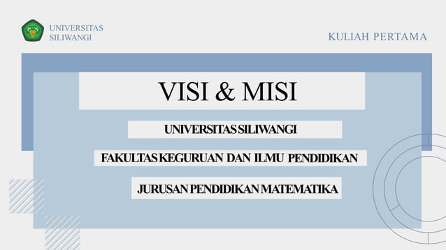 VISI MISI Universitas, Faklutas dan Program Studi.pptx