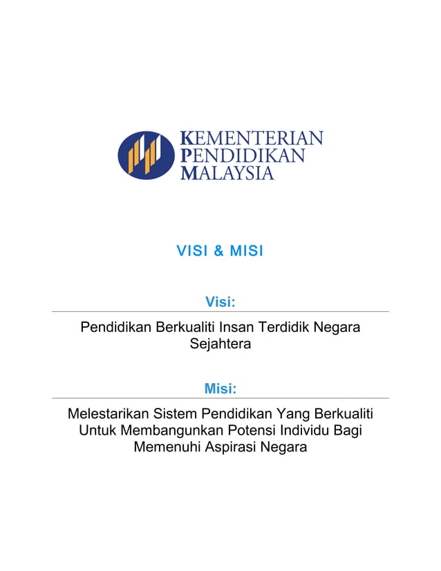 Visi & misi kpm | DOC