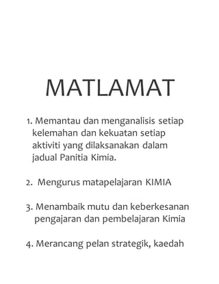 Visi, misi, matlamat | PDF