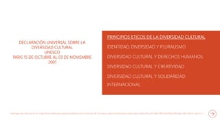 Visión ética de la diversidad cultural | PPTX