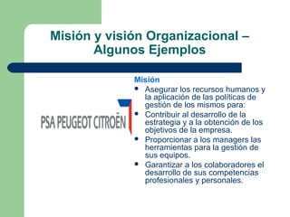 Visión y misión organizacional | PPT