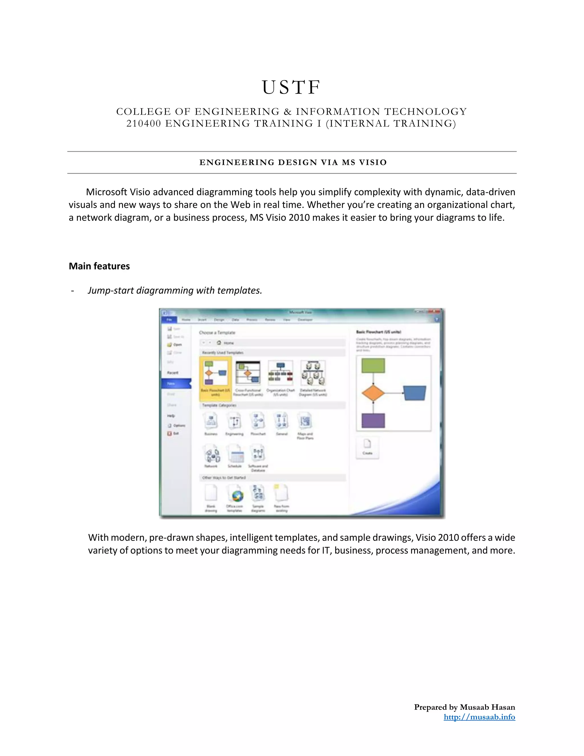 Engineering Design vis Microsoft Visio | PDF